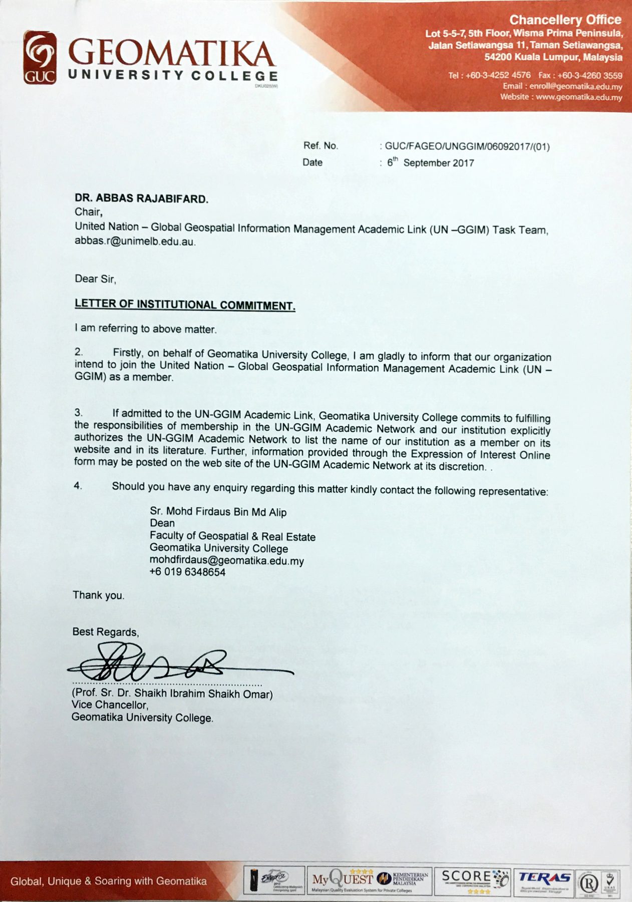 Letter-of-Institutional-Commitment_Geomatika-University-College – UN ...